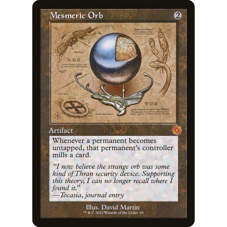 MTG Mesmeric Orb - BRR - Magic the Gathering Card Games tcg | Shopee ...