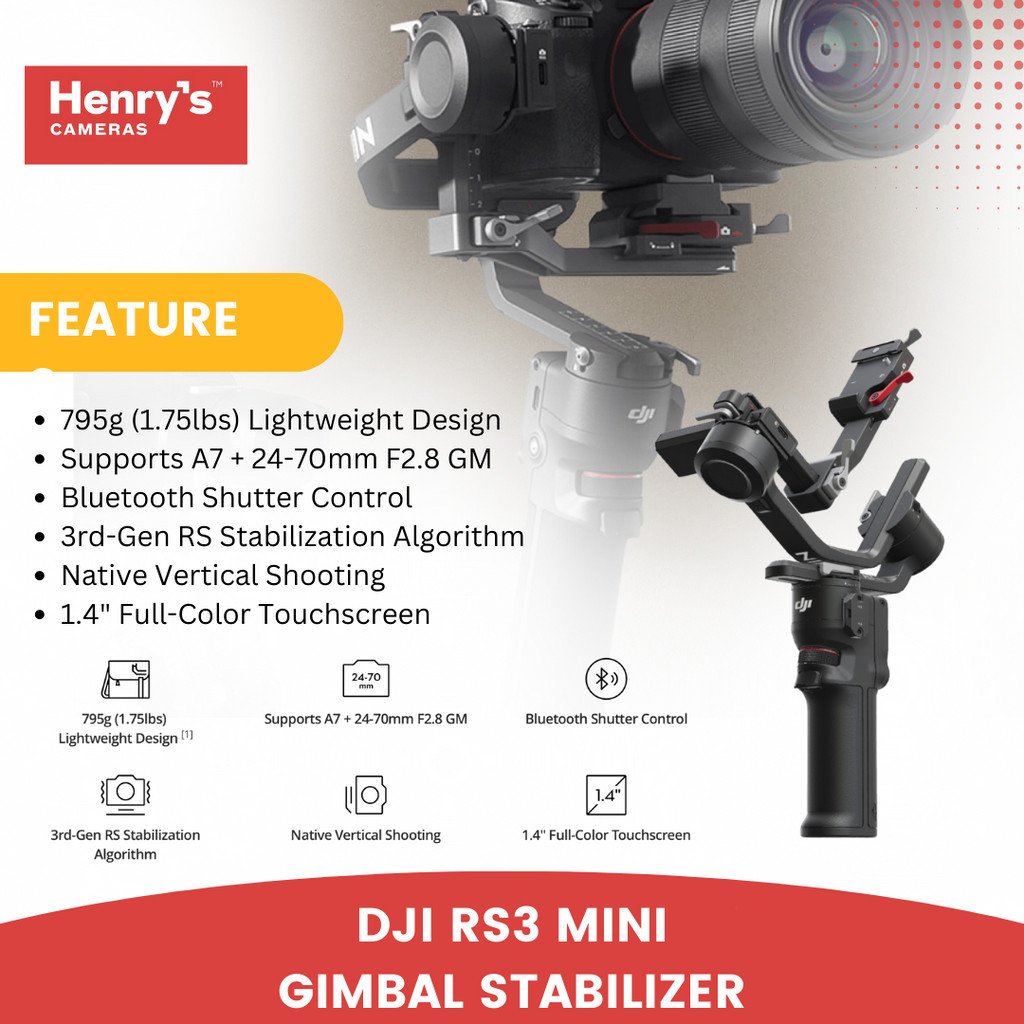 DJI RS3 MINI RONIN GIMBAL STABILIZER - HENRY'S CAMERAS | Shopee Philippines