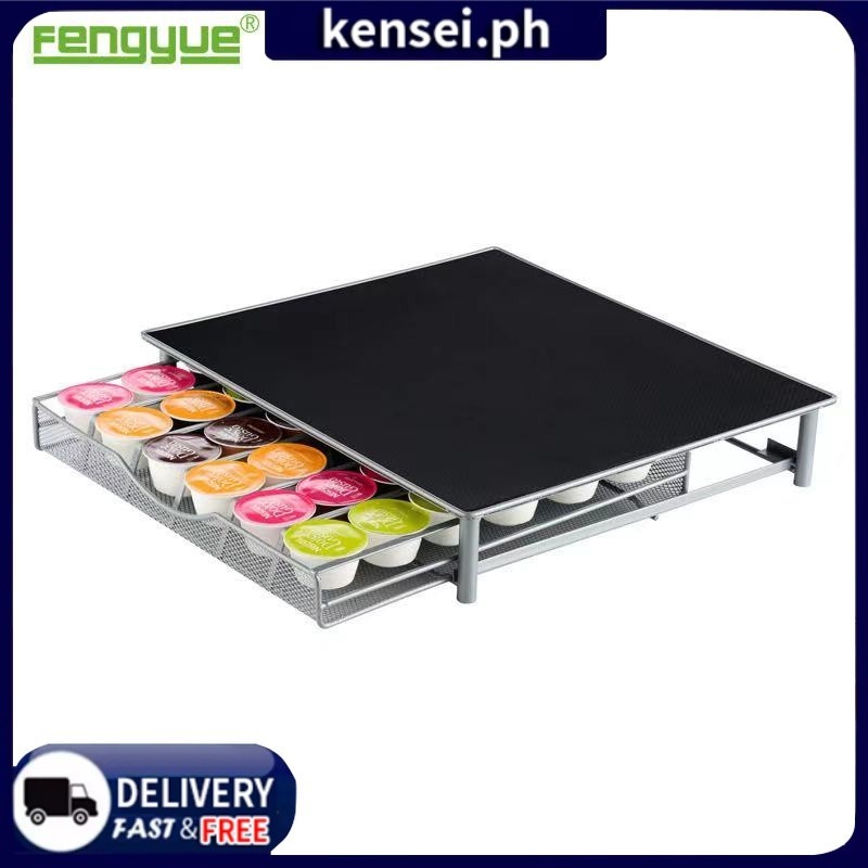 Coffee Machine Base 4 Rows Organizer Coffee Pod Holder Drawer Home Base ...