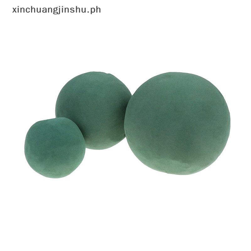 XIN 1Pc 9/12/15cm Round Green Ball Mud Sponge Foam Bouquet Decoration ...