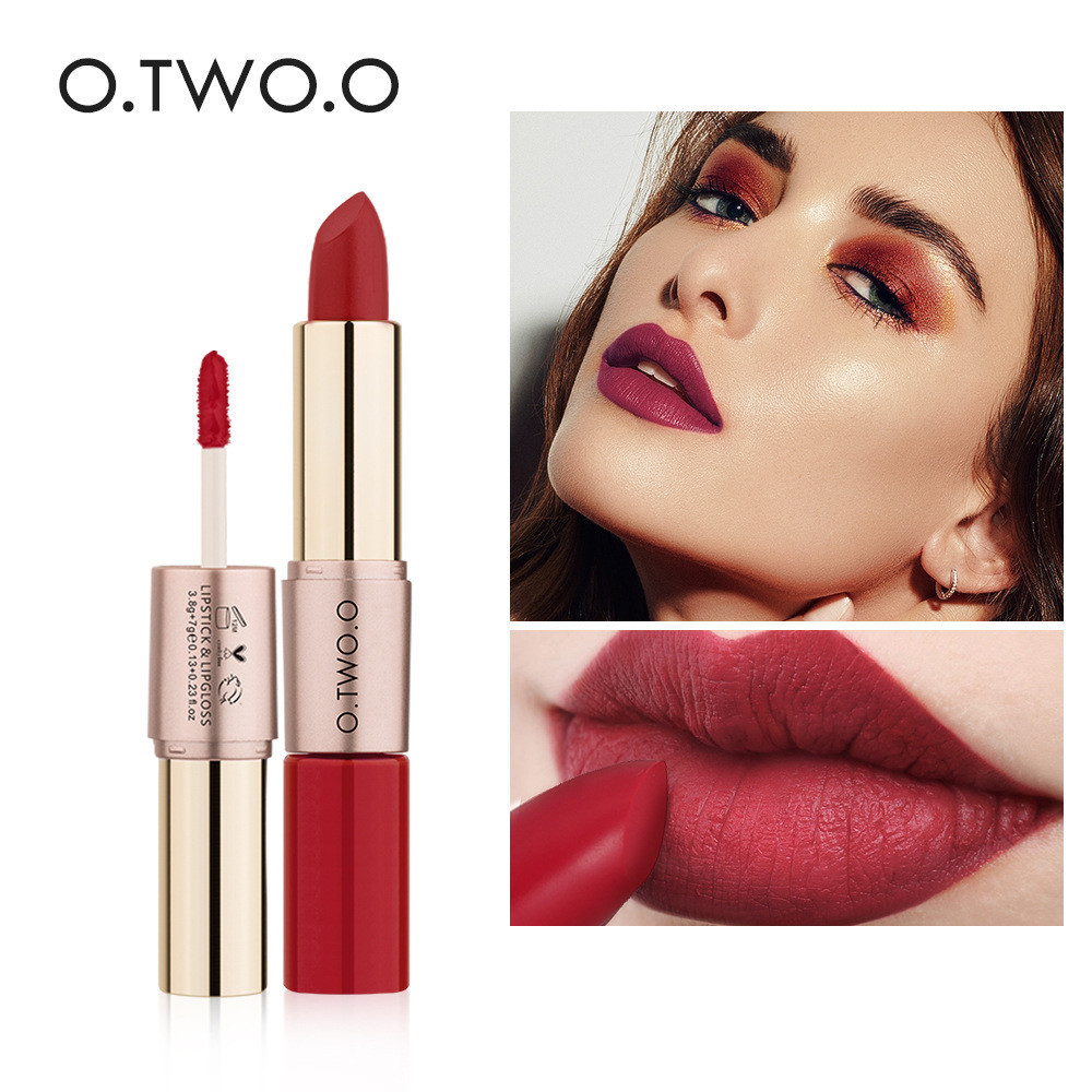 Otwoo 2 in 1 Matte Long Lasting Lipstick Lip Tint Liptint O.TWO.O ...