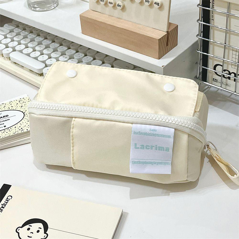 Minimalist Multicolor Prism Pencil Case Student Large Capacity Foldable ...