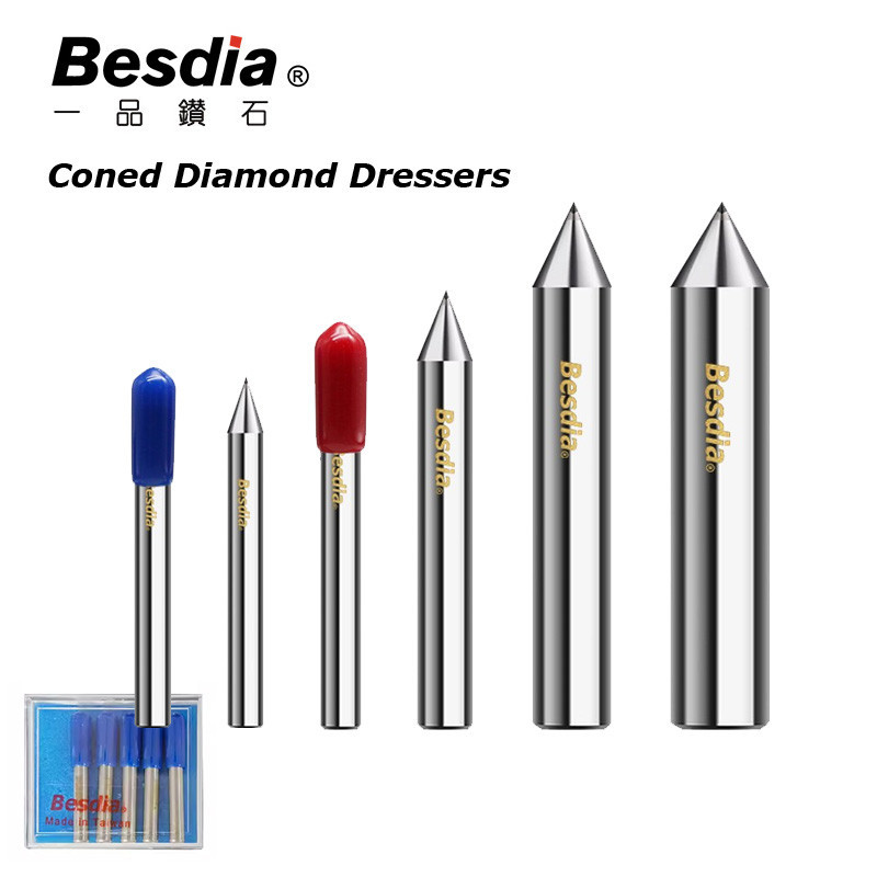 1pcs Besdia Coned Diamond Dressers Precise Coned Radius Single Point ...
