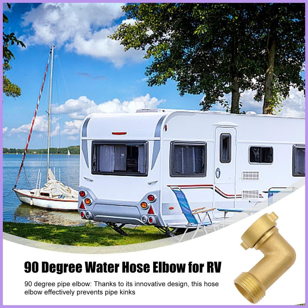 Brass 90 Degree Elbow Water Hose RV 90 Degree Brass Garden RV Hose ...