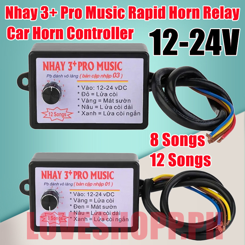 Nhay 3+ Pro Music Rapid Horn Relay 12V 24V Universal Music Rapid Horn ...