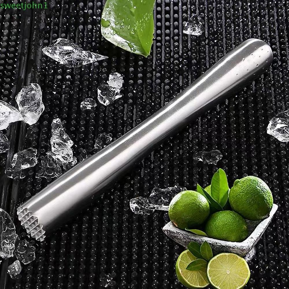 SWEETJOHN Stainless Steel Cocktail Muddler DIY Bar Tool Wine Mixing ...