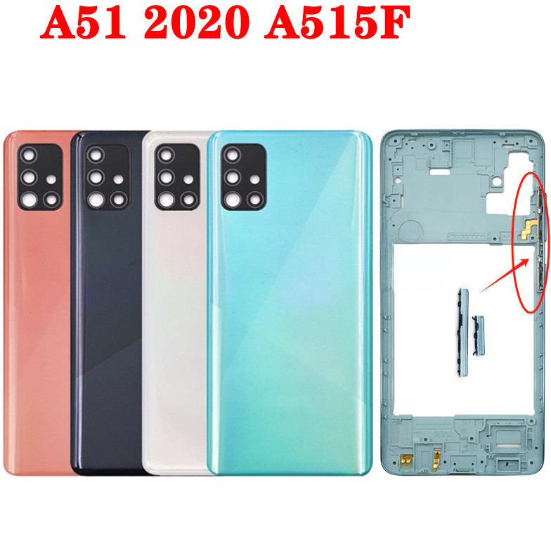 A51 Back Housing Middle Frame For Samsung Galaxy A51 2020 A515F Battery ...