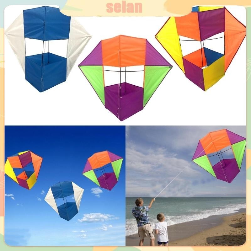 SEL Large Cube Box Shape Kite Soft Kite Tear-resistant Kite Outdoor ...