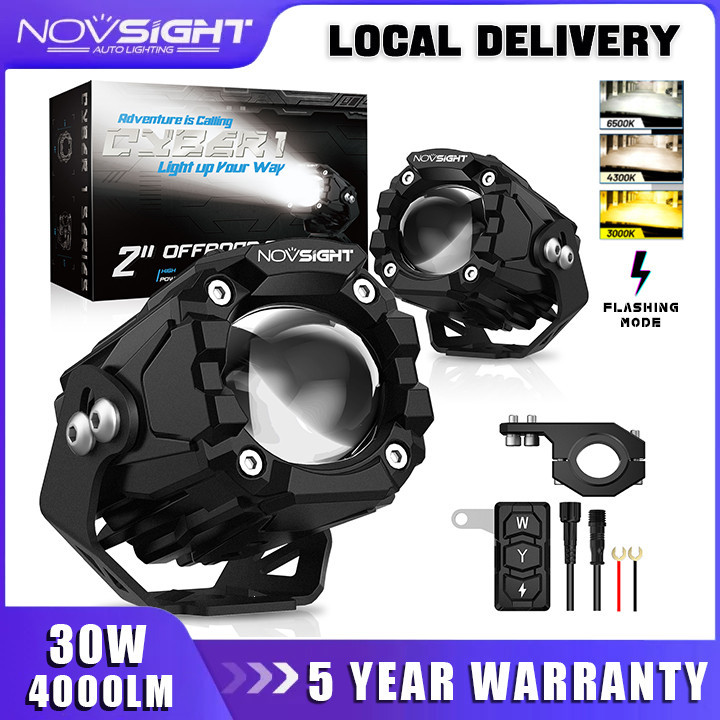 Novsight WL1 1D Laser Gun 40W 4000LM White & Yellow Flashing mode 2-in ...