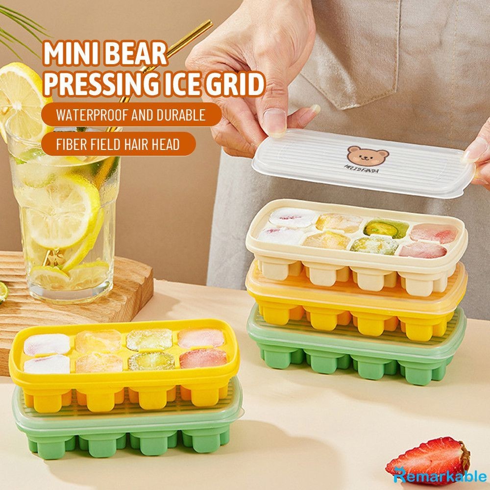 Ice cube Box Ice Tray Mold Mould Square Maker Ice Cube Silicone Maker ...