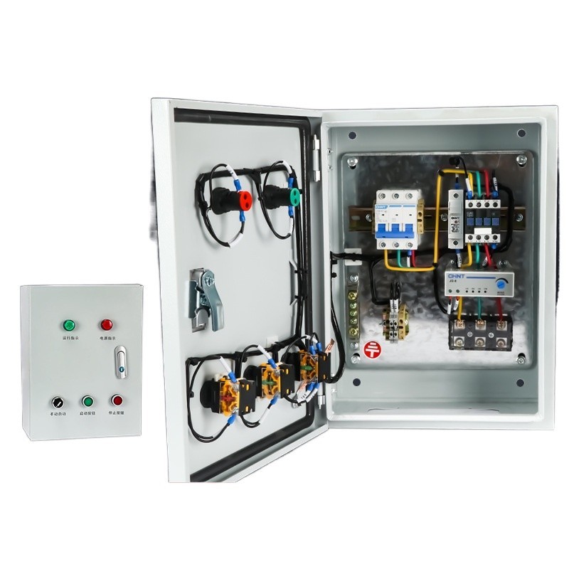 Three phase electric complete distribution box pump motor start control ...