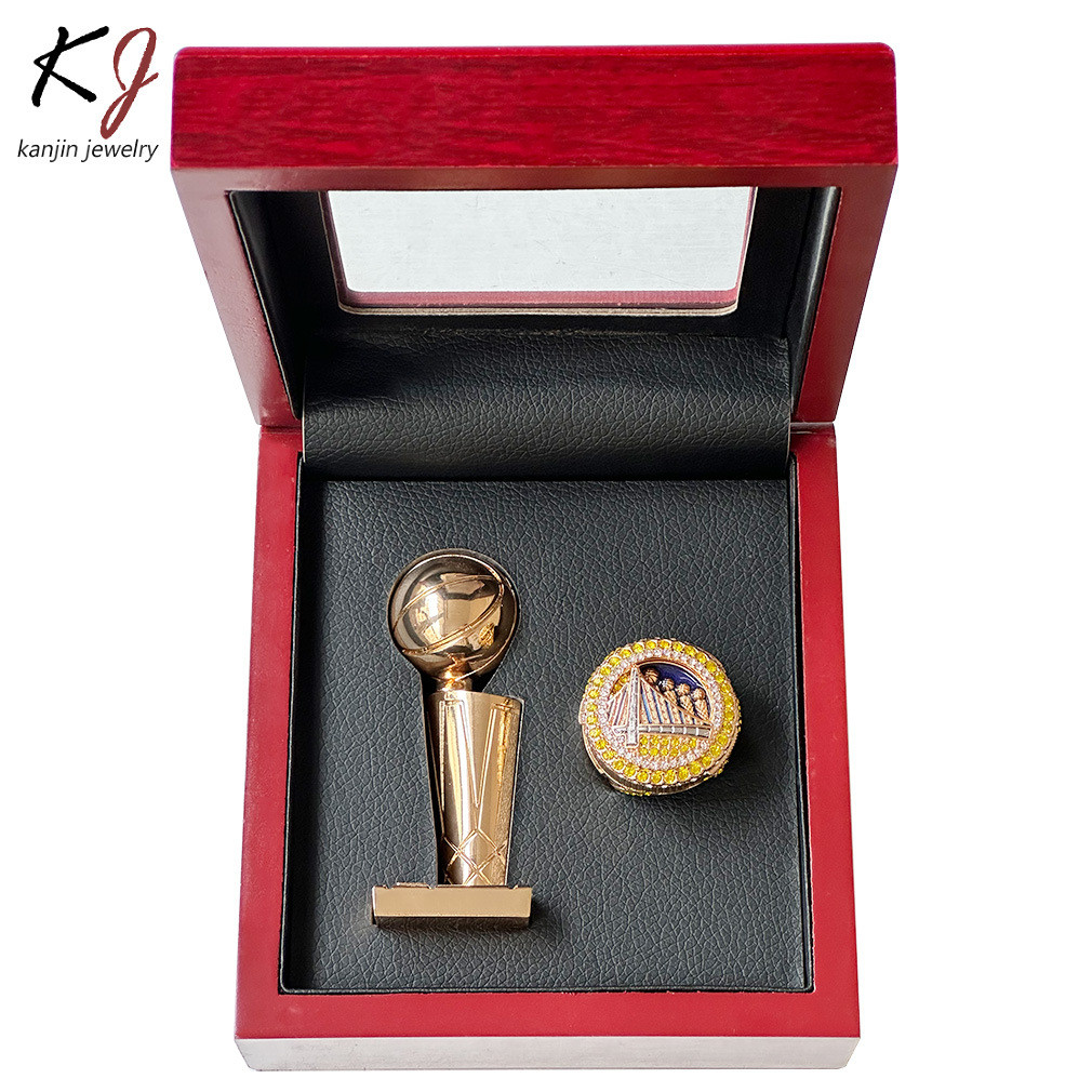 Nba 2022 Warriors Curry Champion Ring Basketball Trophy Set | Shopee ...