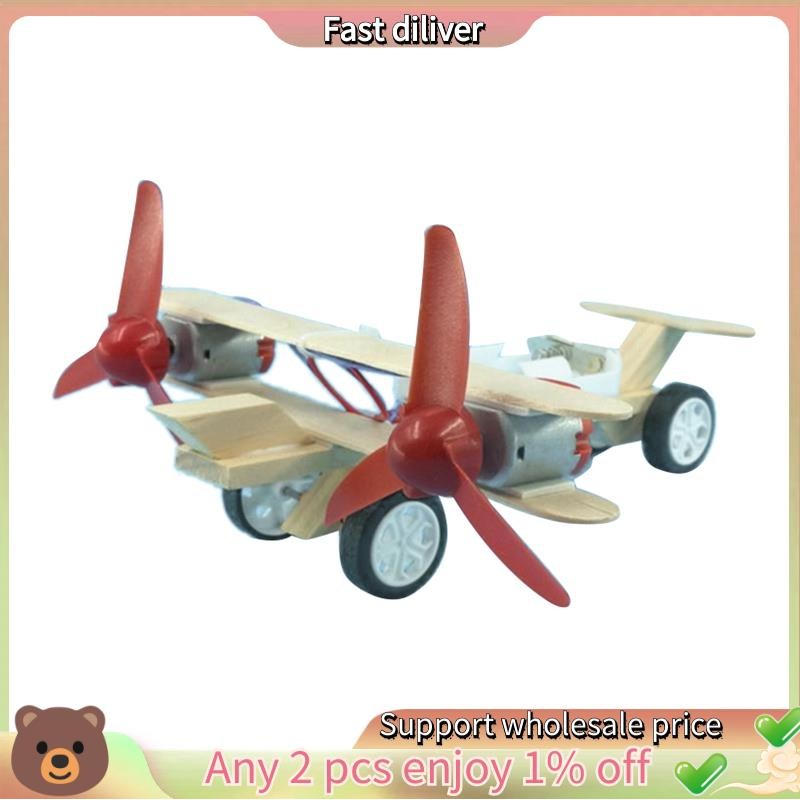 In stock-DIY Airplane Kids Wooden Puzzles Helicopter Students Handmade ...