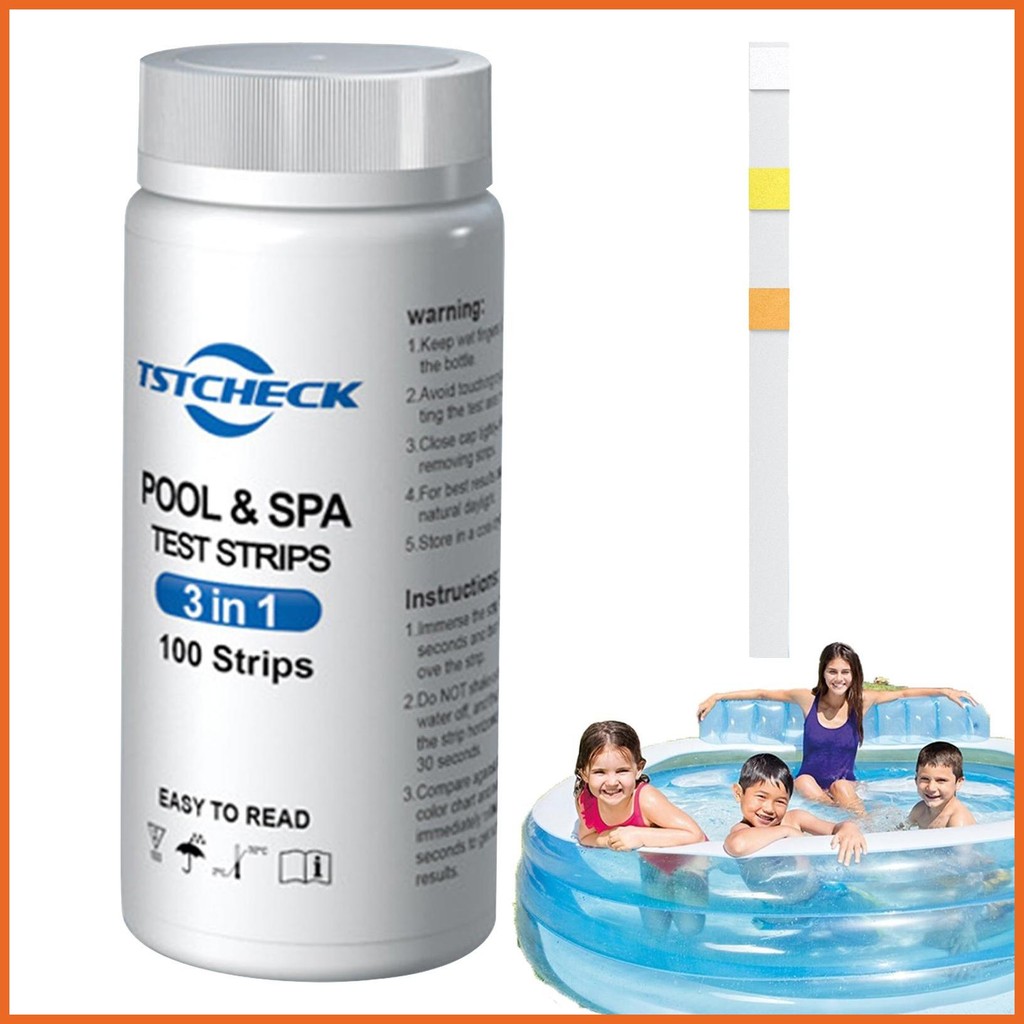 Test Strips for Pool Water Pool Water Ph Test 100x Hot Tub Testers Spa ...