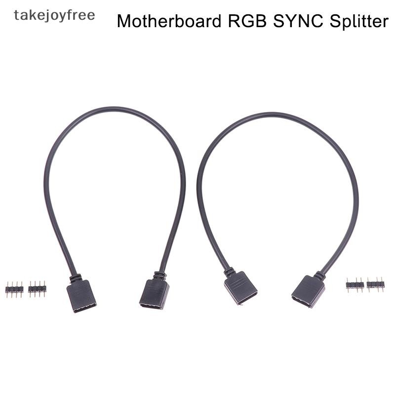 [takejoyfree] Motherboard RGB SYNC Splitter 12V 4Pin 5V 3Pin RGB/ARGB ...