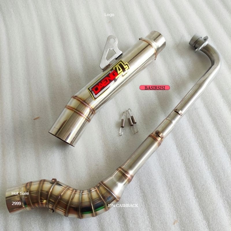 Daeng super open spec pipe canister tube type 1set and big elbow for ...