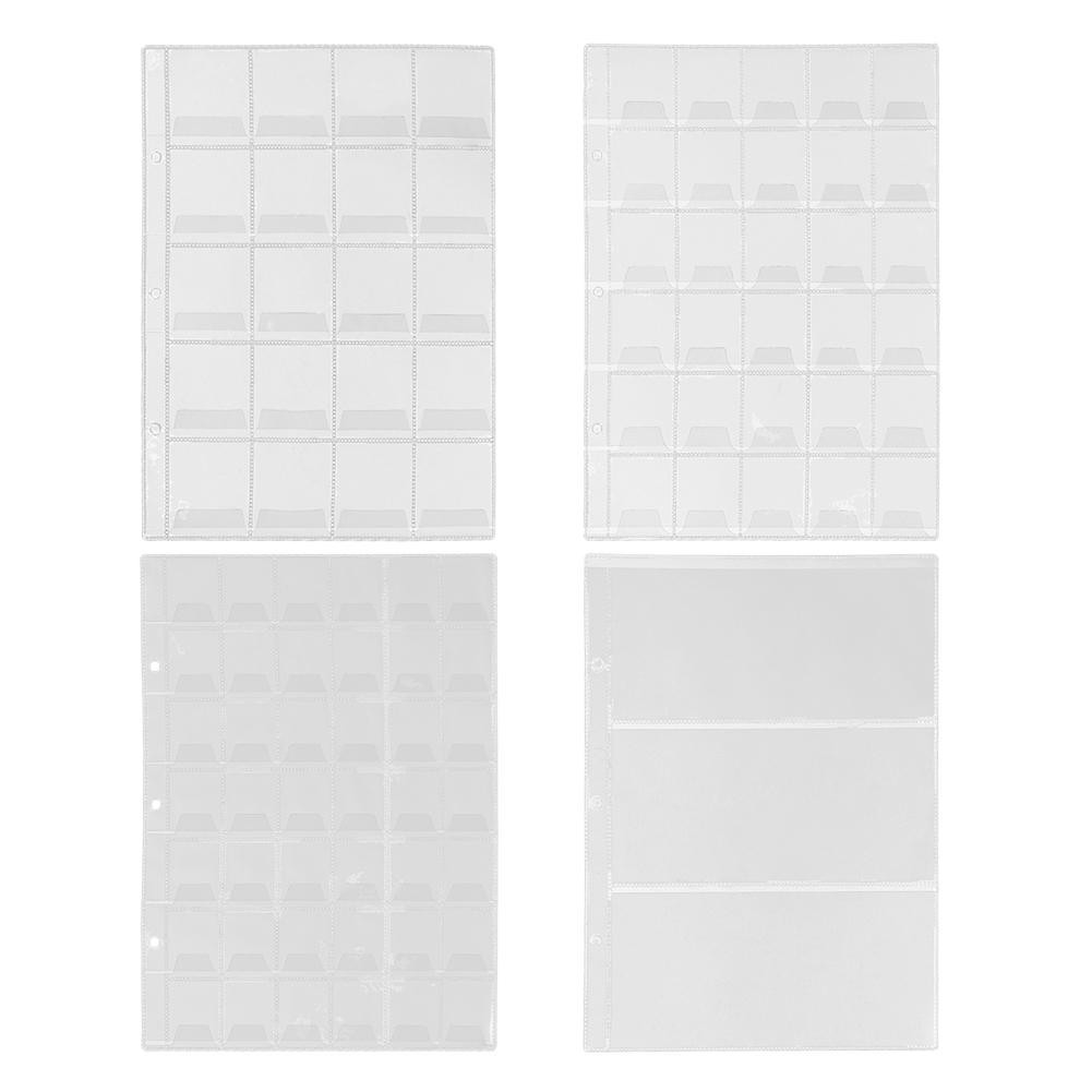 PVC Plastic Coin Holder Album Pages Money Storage Collection Book ...