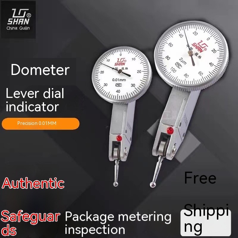Guilin 0-0.8mm Lever Dial Indicator Gauge With Measuring Probes ...