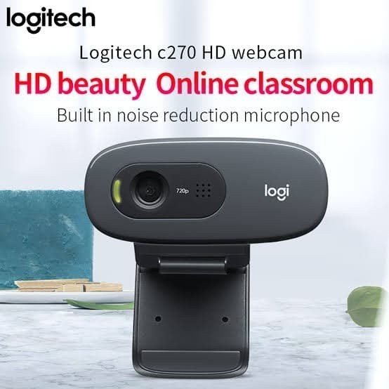 Logitech C270 C270i Webcam HD 720p Support Windows Mac OS & Chrome OS ...