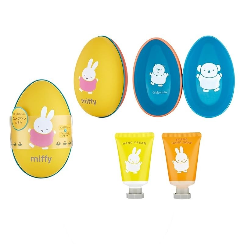 miffy Miffy hand care set, egg can, fruit au lait scent (hand cream ...