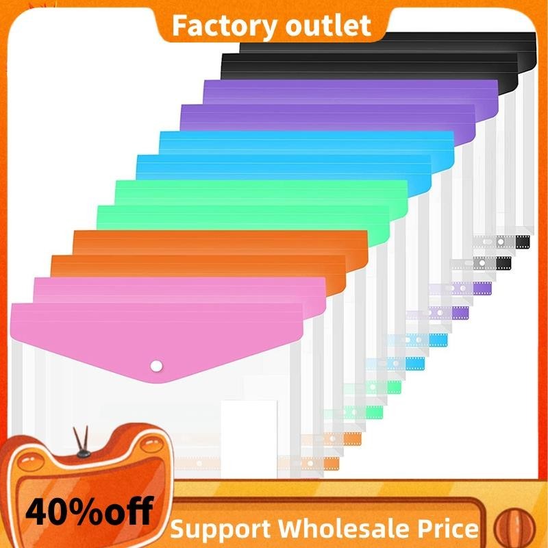 In Stock 12 Packs Binder Pocket 11 Holes Expandable Binder Folders for ...