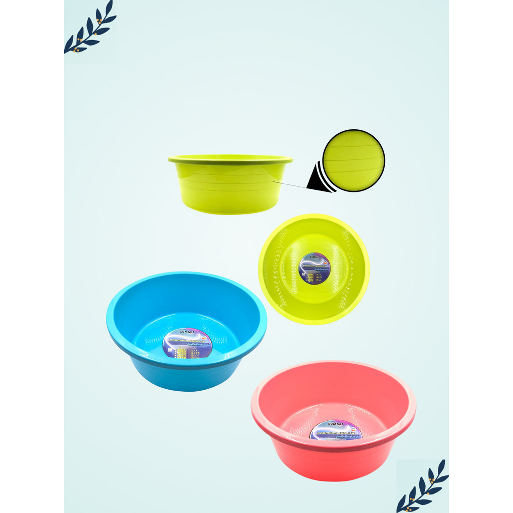 It’s Shop Time Colored round basin multi-purpose plastic wash basin ...