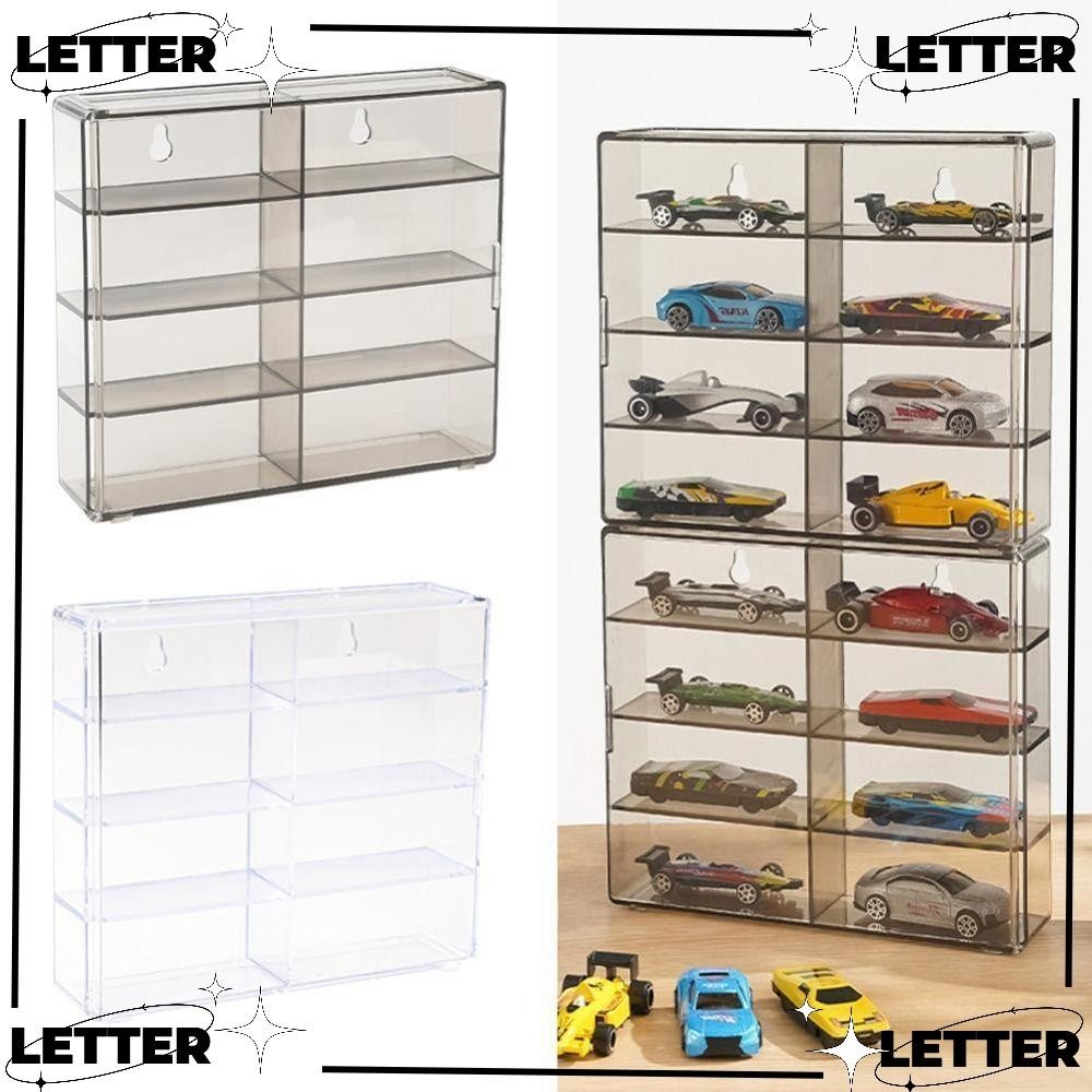 LET Toy Model Cars Display Box, 1:64 Dustproof Cabinet, Transparent ...