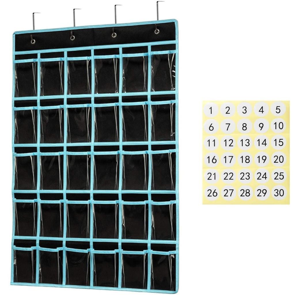 Pocket Chart Organizer,Cell Phones Calculator Holder for Storage ...