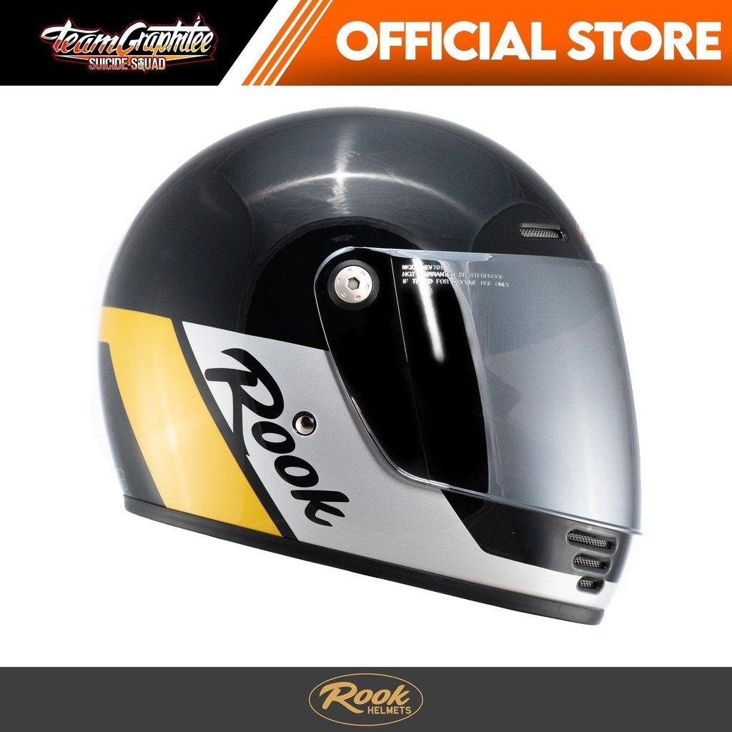 ROOK V152 ANCHORAGE FULL FACE SINGLE VISOR WITH FREE CLEAR LENS ...