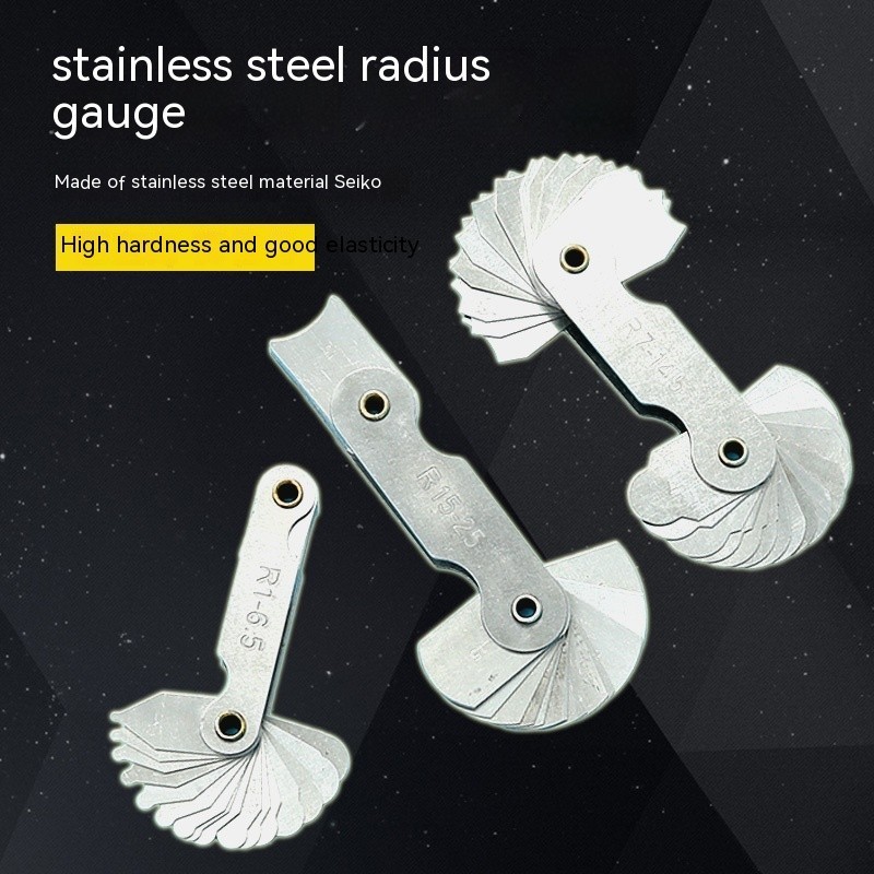 Radius Gauge High Precision Radial Ruler Measurement Arc Tool Arc R ...