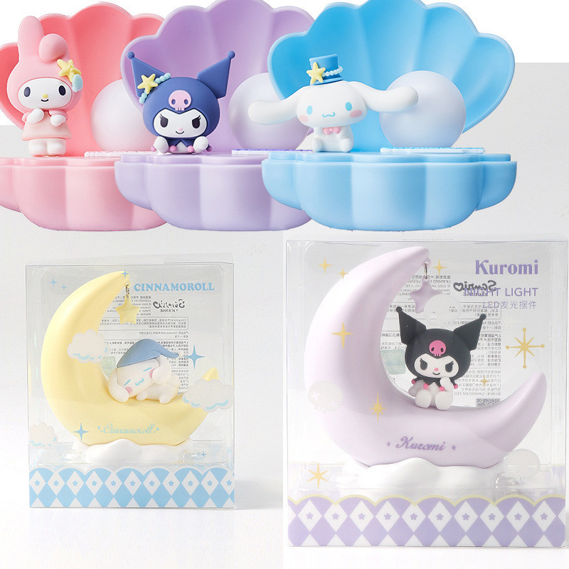 Miniso Sanrio LED Night Light Kuromi Lamp Cinnamoroll My Melody ...