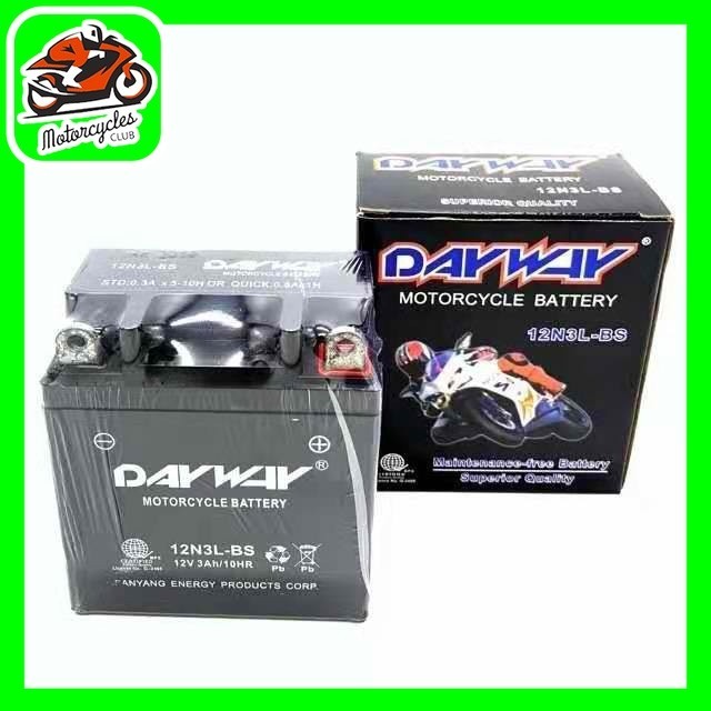 DAYWAY MOTORCYCLE BATTERY 2.5L/3L/4L/5L/6.5L/7L/9L | Shopee Philippines