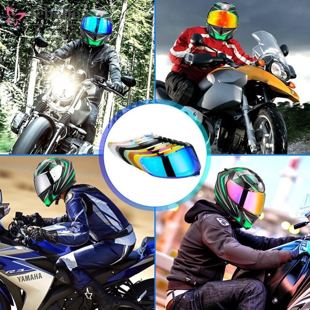 FEBELLE Motorcycle Helmet Visor Lens Shield Glasses Full face For AGV ...