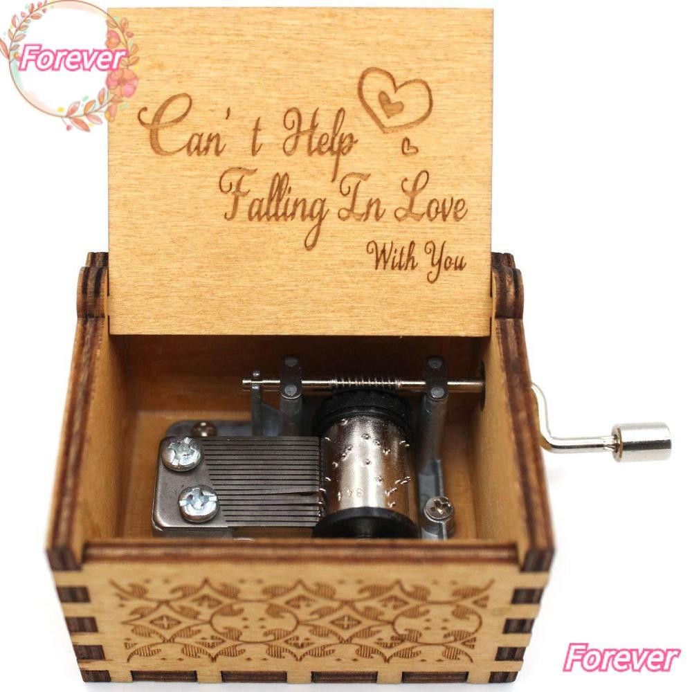 FOREVER Girlfriend Hand-Cranked Birthday Presents Engraving Music Box ...