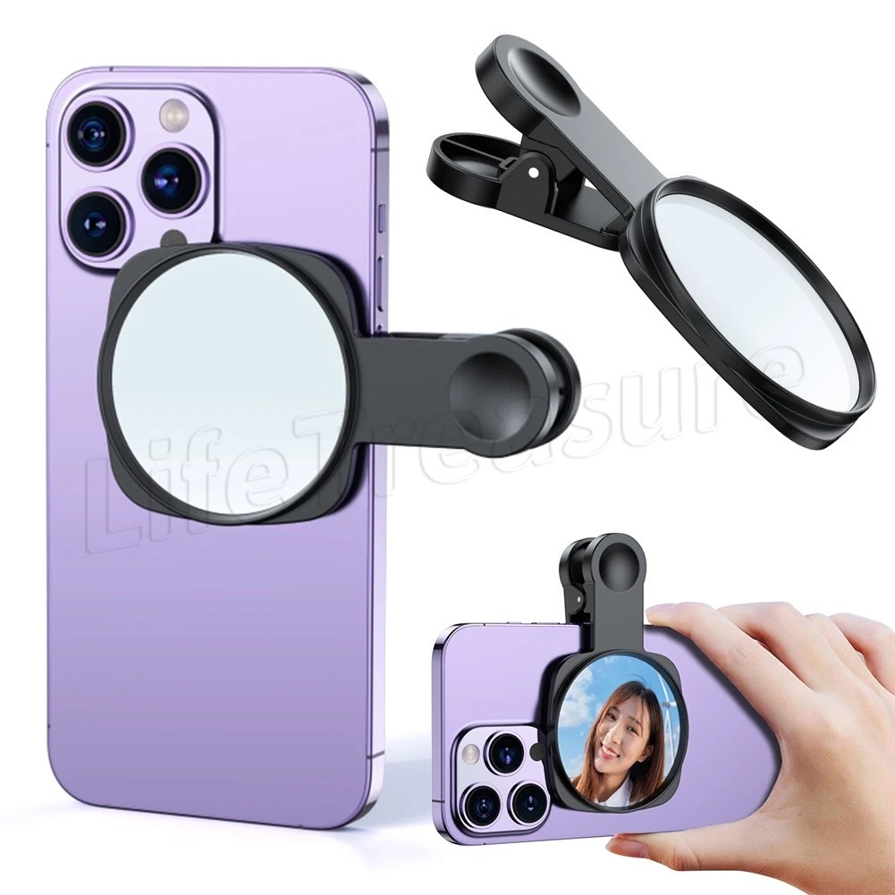 Smartphone Camera Mirror - for Travel - HD Lens Selfie Reflector Mirror ...