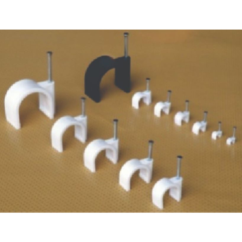 OK-IN PVC Wall Cable U Nail Clips Wire Clips Klip Paku (4mm-35mm ...