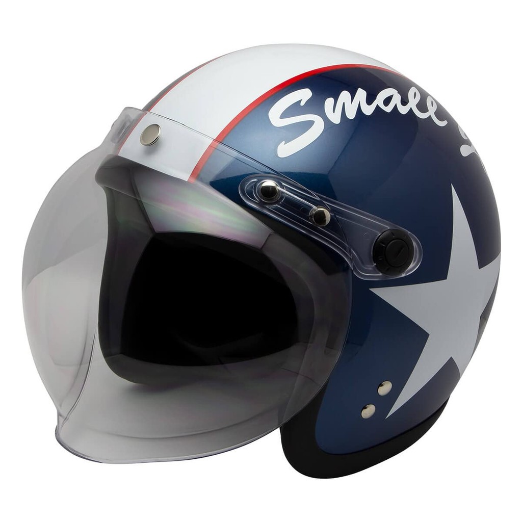 Small Jet Helmet with Bubble Shield - Size 57cm to 60cm (Free) - Colors ...