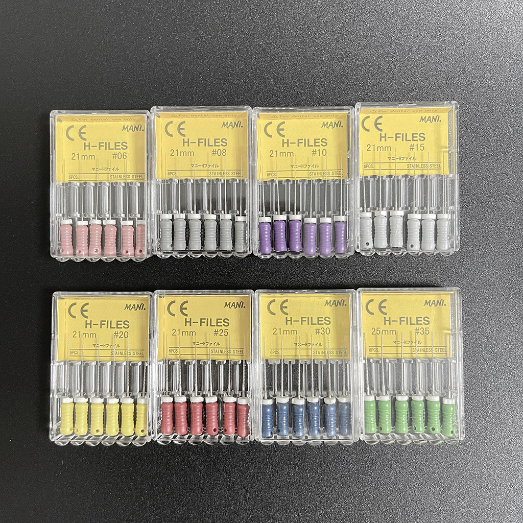 6pcs/box Dental Stainless Steel H-files Endodontic Root Canal Hand Use ...