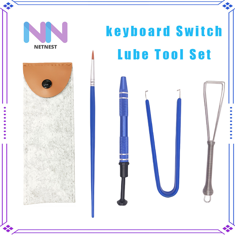4-6 PCs Mechanical Keyboard Switch Lube Tool Set Keycap Puller Keyboard ...