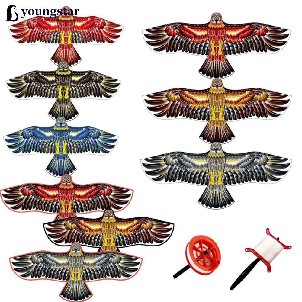 YOUNGSTAR 1.2m/1.6m/1.8m Eagle Kite 50 Meter Kite Line Large Eagle ...