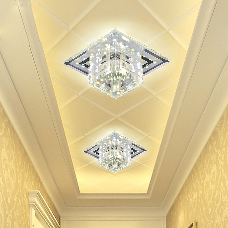 led Spotlight Square Crystal Corridor Light Hallway Light Entrance ...