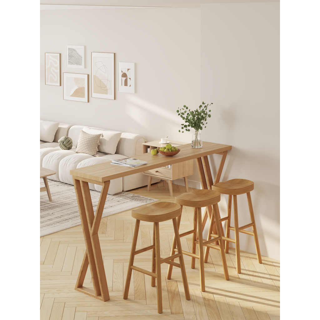Nordic Solid Wood Bar Counter Home Living Room Partition Balcony Wall ...