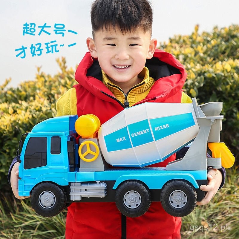 Extra Large Engineering Truck Cement Mixer Truck Large Concrete Tank ...