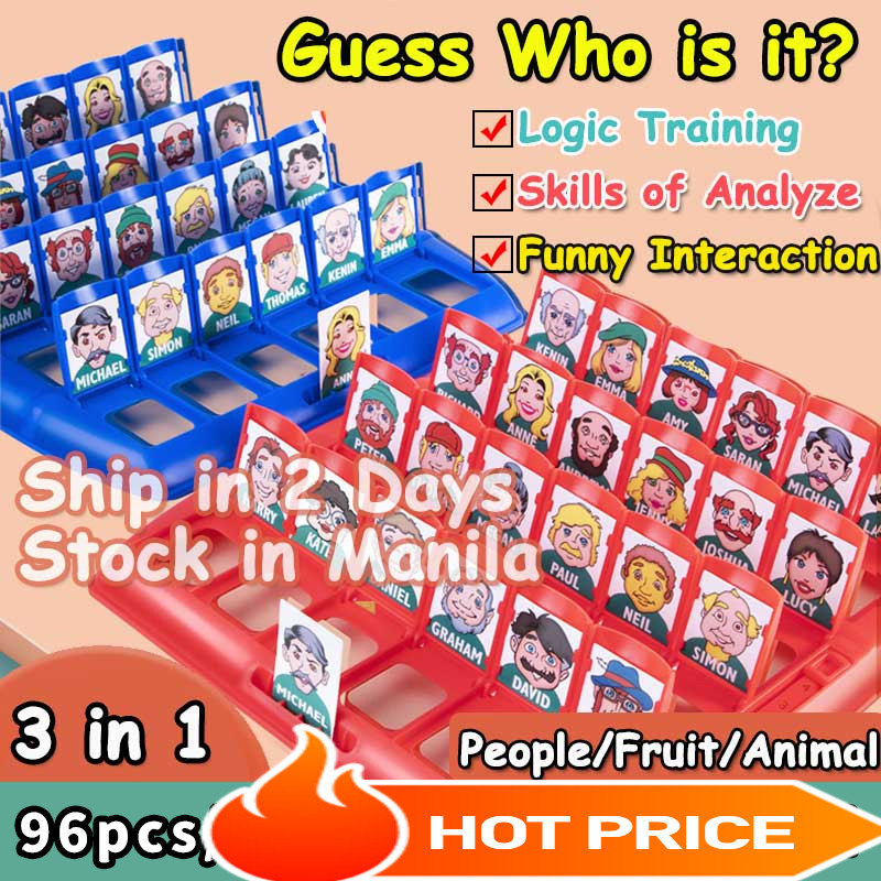Who Is It? Classic Guessing Game for Kids – Fun Family Board Game ...