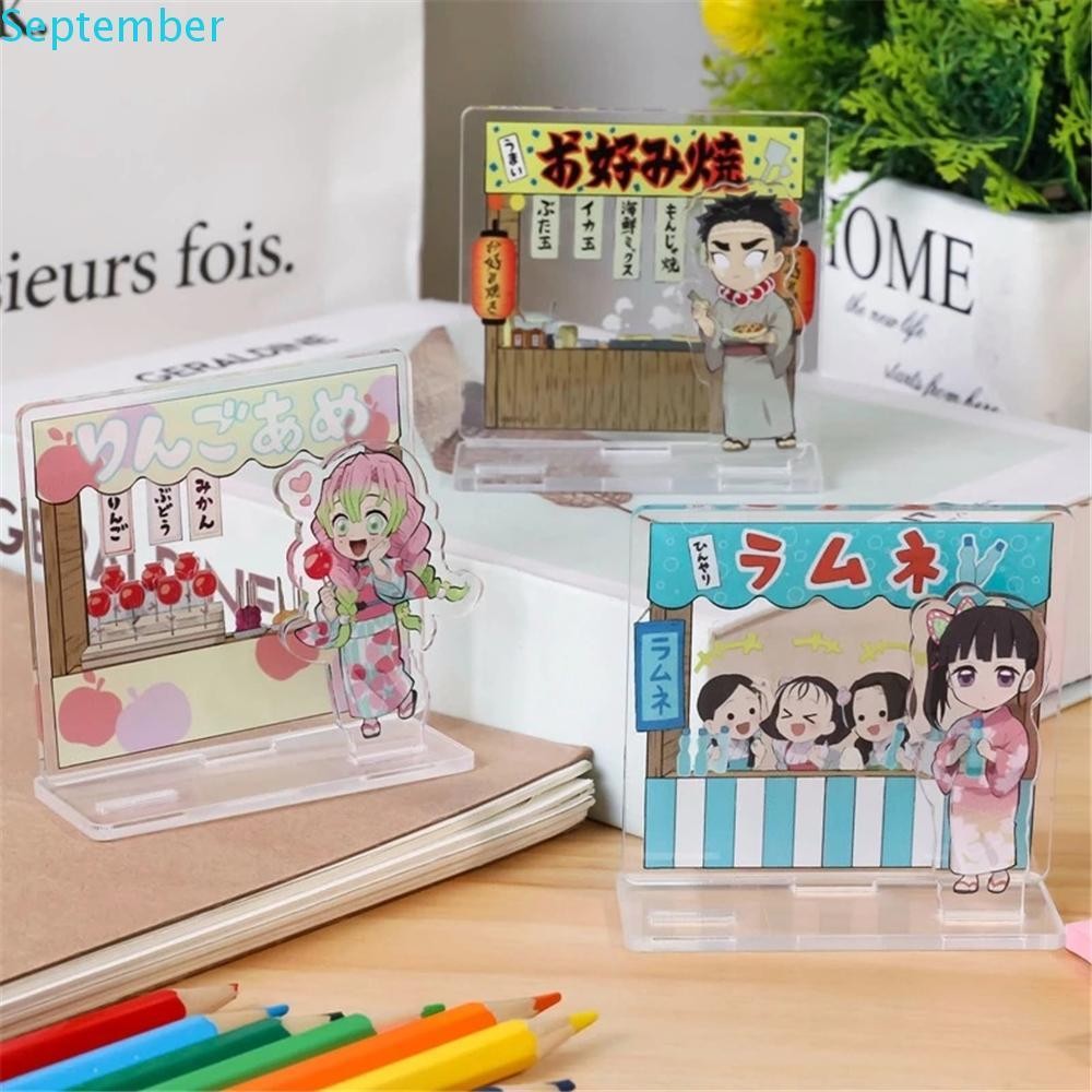 SEPTEMBER Demon Slayer Figure Stand Cute Action Figure Desk Decor ...