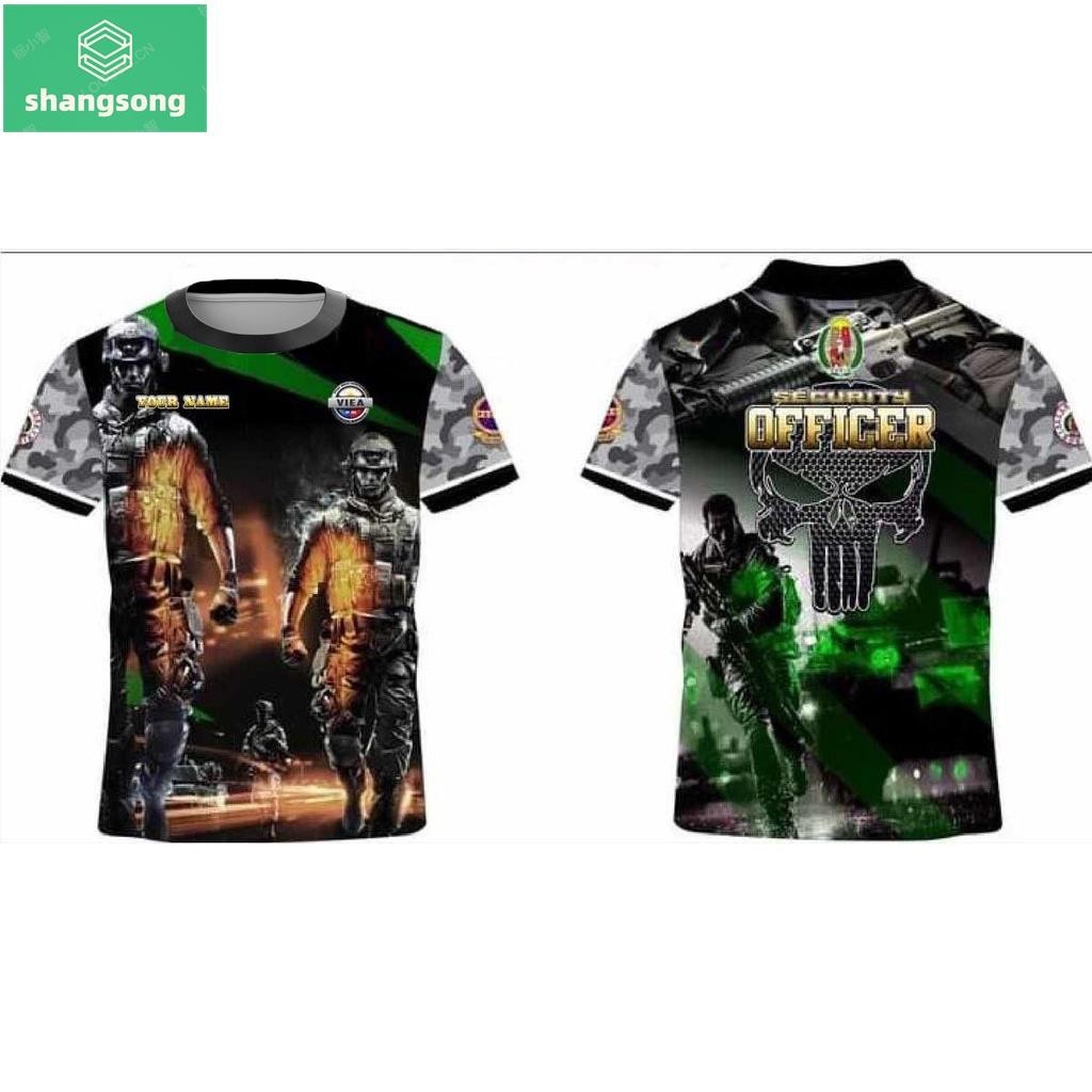 security OFFICER High Quality Full Sublimation Poloshirt 02（Free ...
