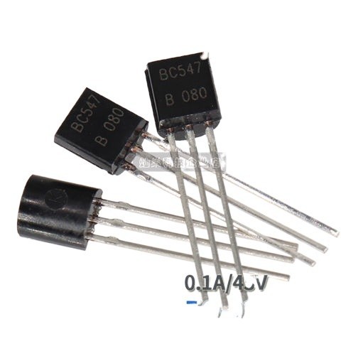 Straight plug transistor BC547 BC547B B gear TO-92 small power tube ...