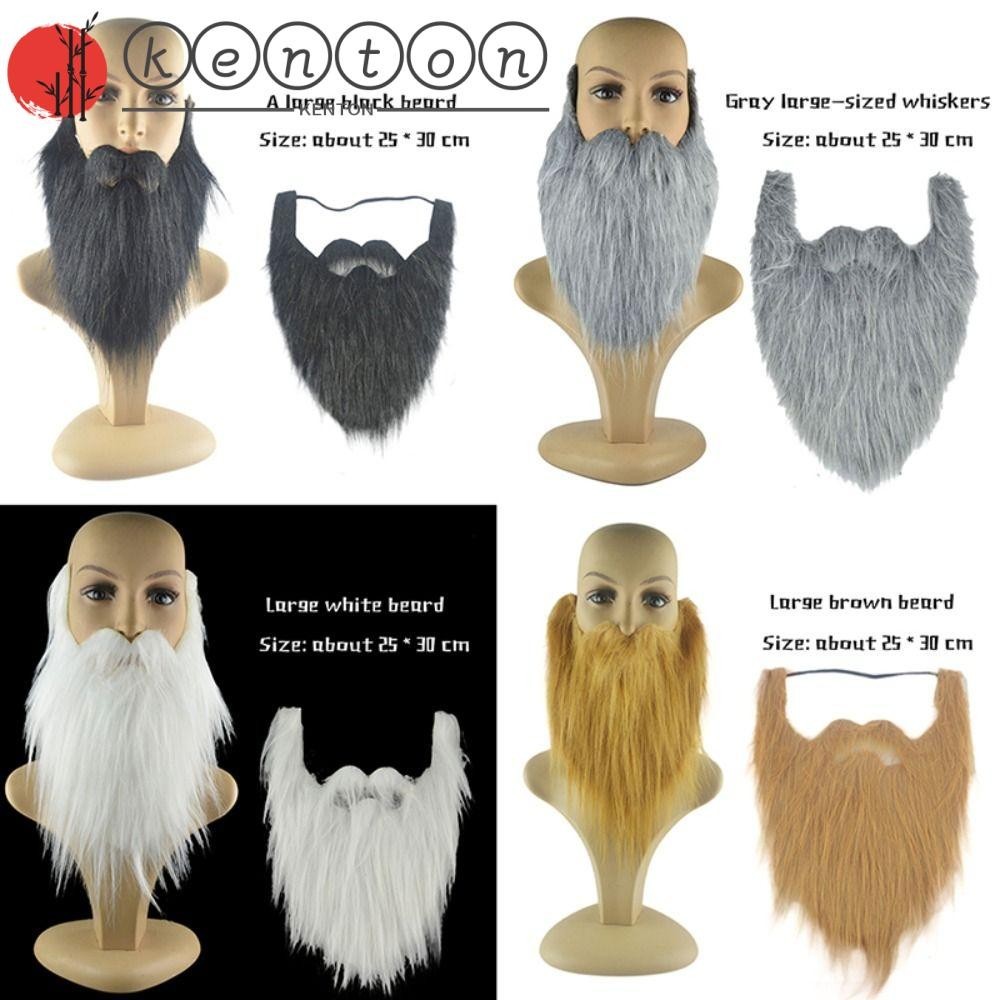 KENTON Realistic Fake Beard, Artificial Beard Fake Beard Halloween Fake ...