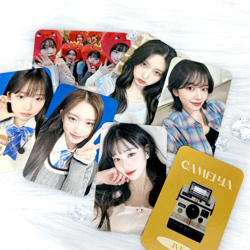 4-7pcs/set DIVE INTO IVE I'VE MINE Photocards Season's Greetings Lomo Cards REI LIZ LEESEO ...