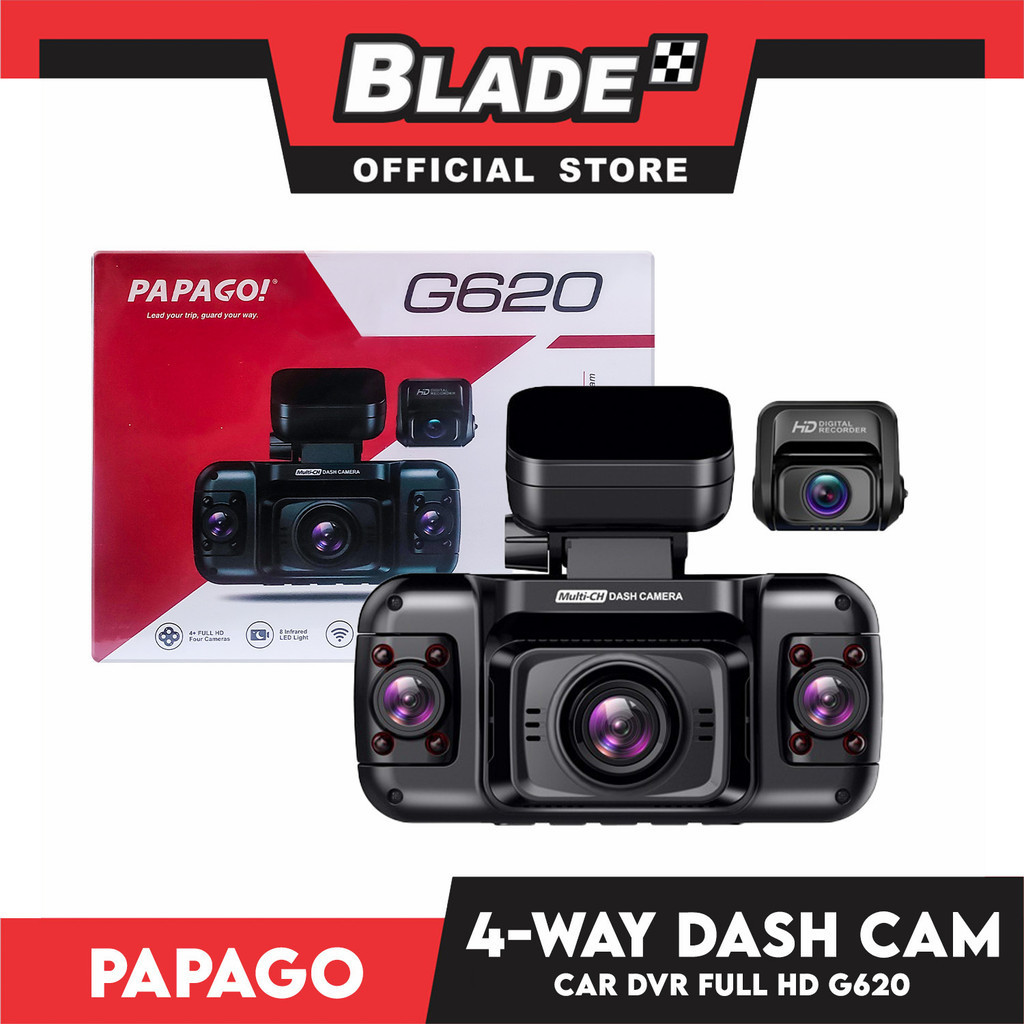 Papago Car DVR G620 4 Way Camera Full HD | Shopee Philippines